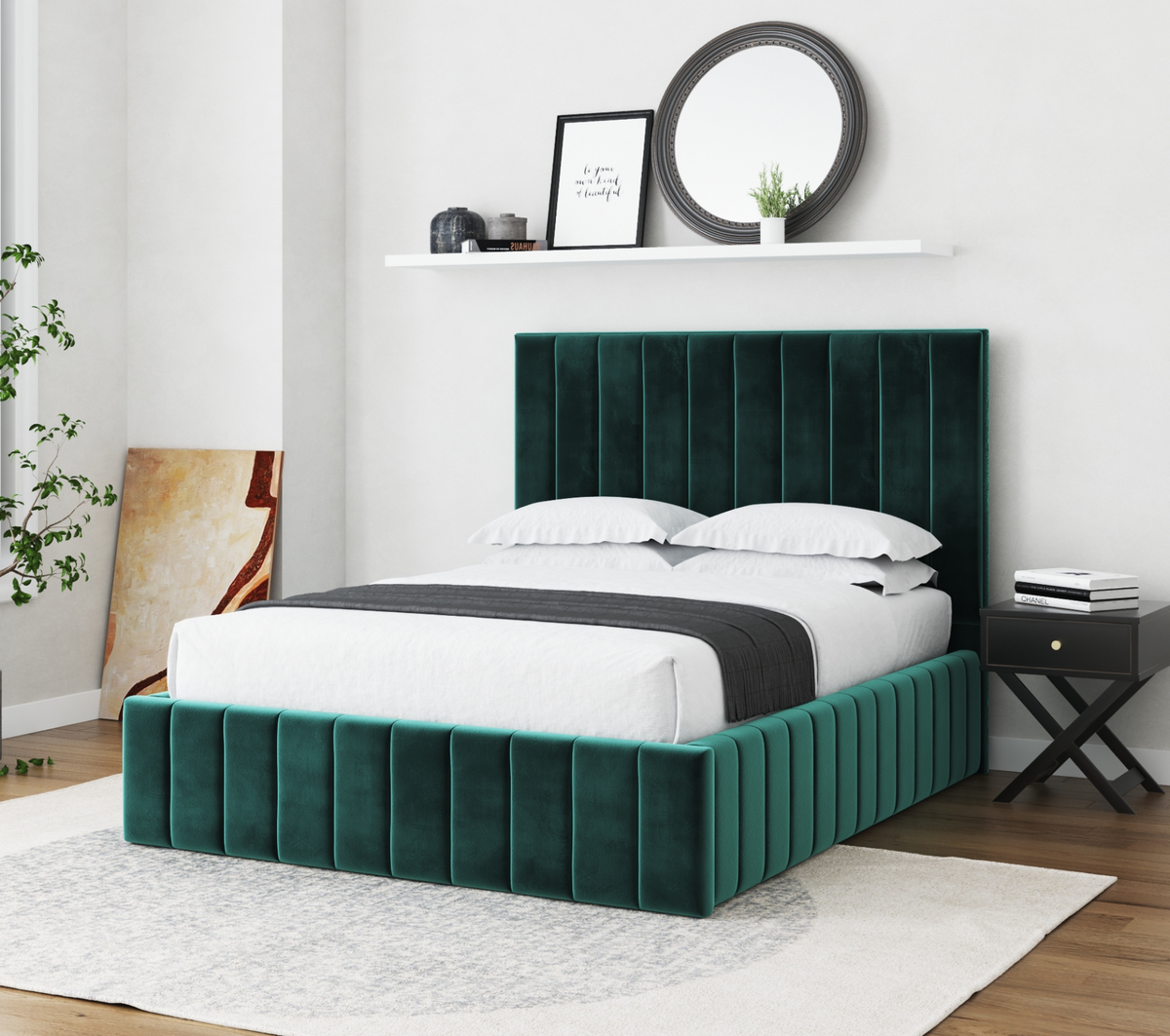 Talullah Upholstered Bed Frame With Storage Options — Cuddly Beds