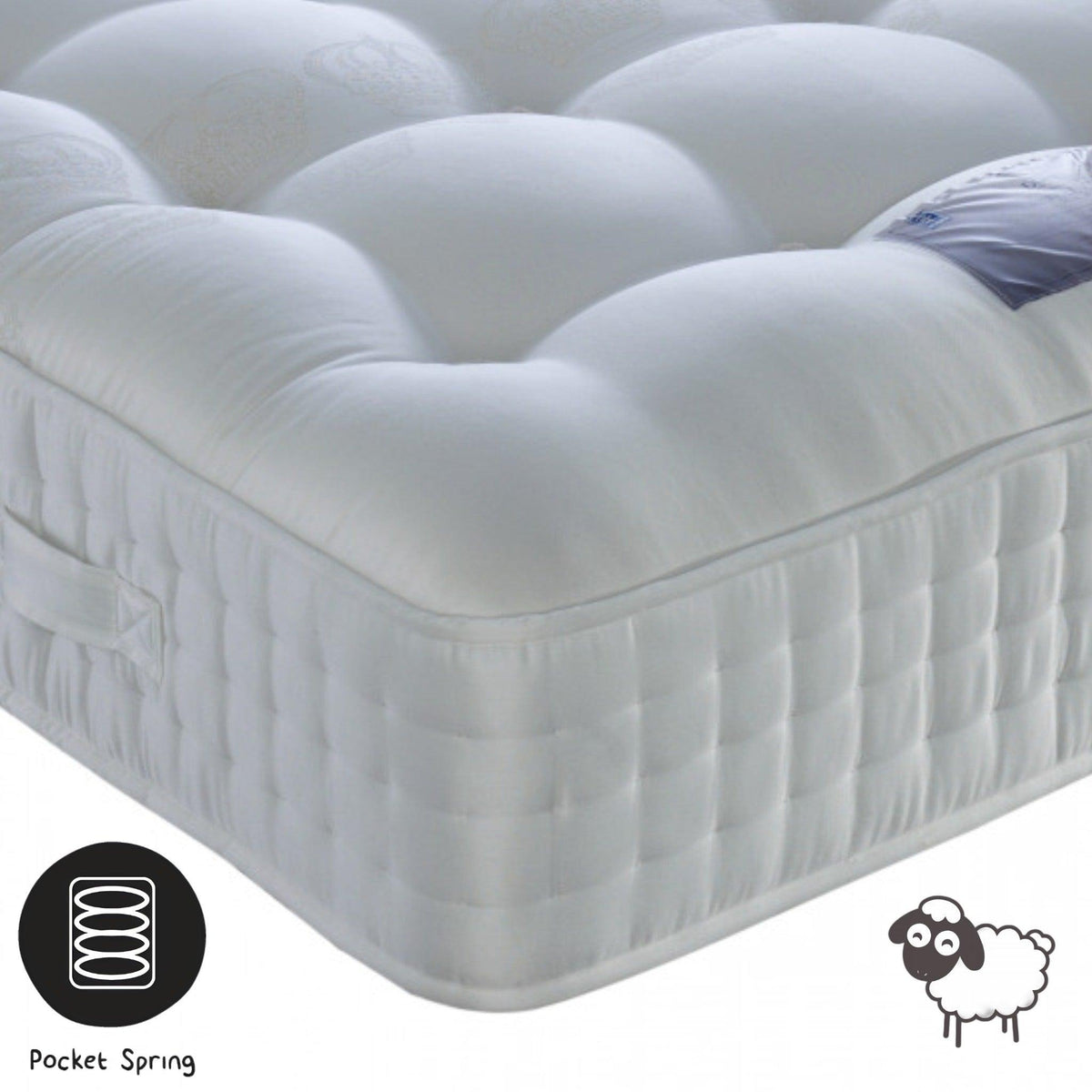 Elizabeth 3000 Pocket Sprung Wool Mattress — Cuddly Beds